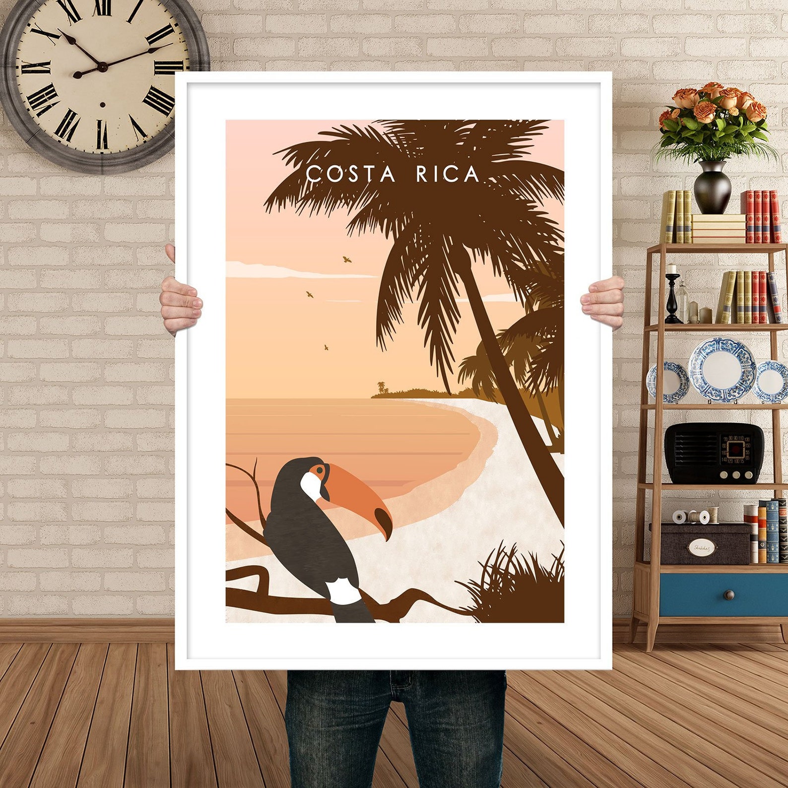 Costa Rica Print Art Poster Costa Rica Wall Art Travel Gift | Etsy