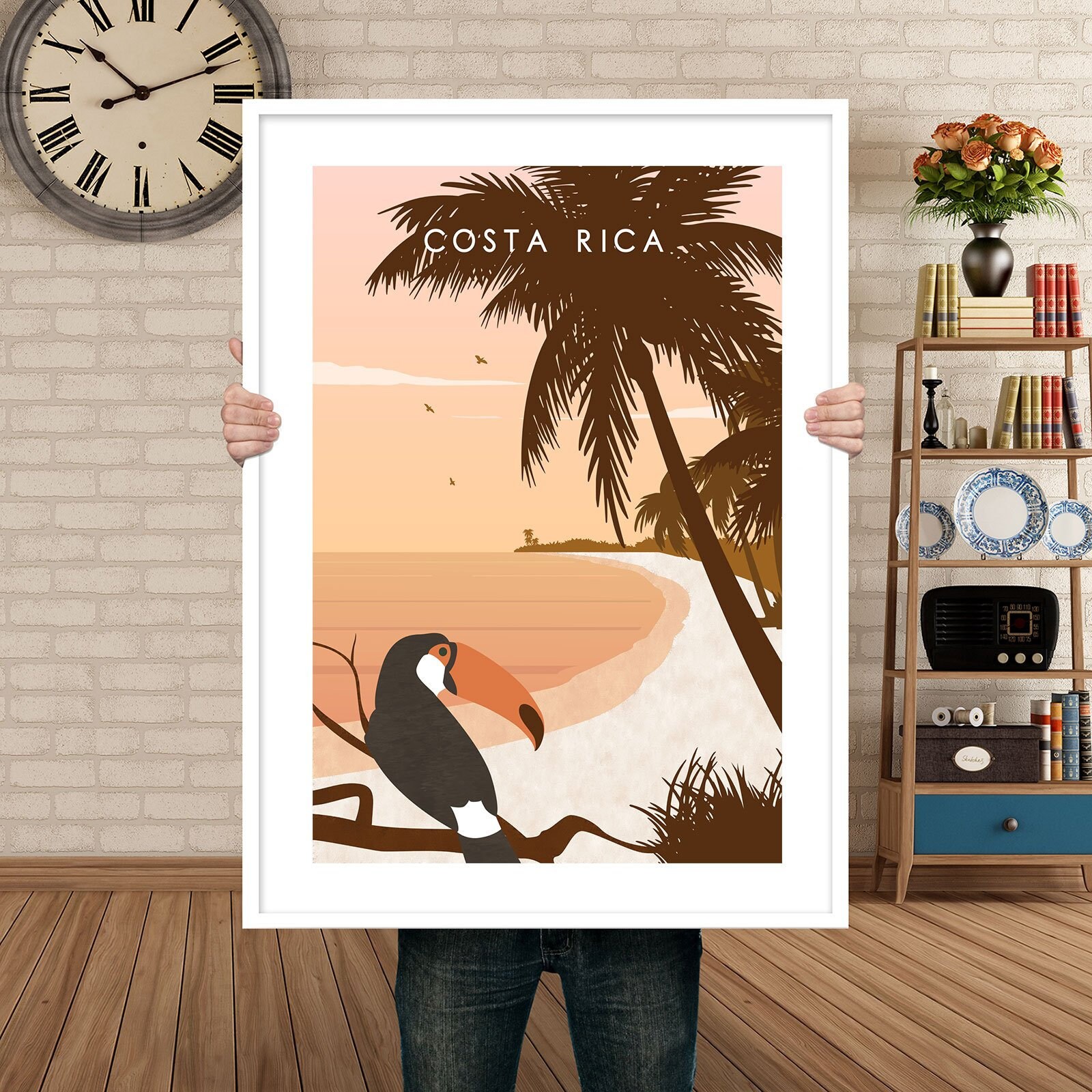 Costa Rica Print Art Poster Costa Rica Wall Art Travel Gift | Etsy