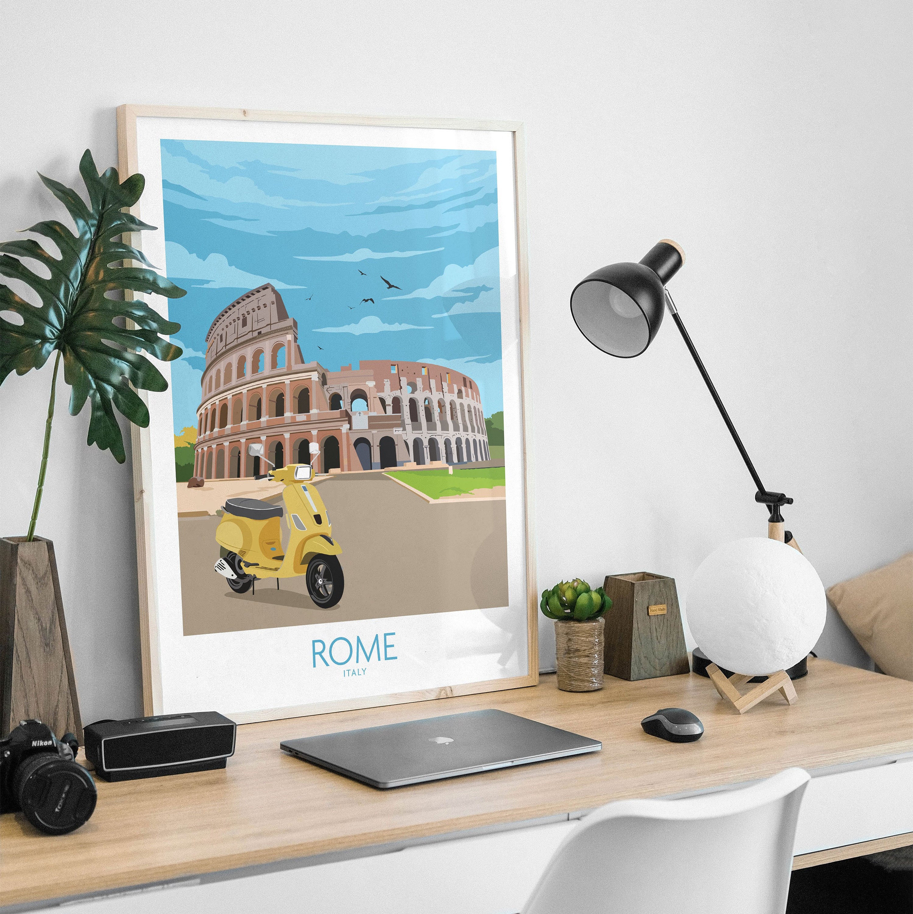 Rome Travel Poster Rome Print Rome Italy Wall Art Roma - Etsy