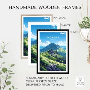 Cat Bells Wall Art Poster - Lake District Art Print Travel Print | Home ...