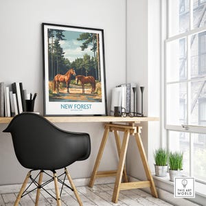 New Forest Poster National Park Wall Art Print Travel Poster Home Decor ...