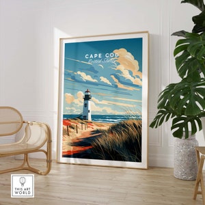 Cape Cod Poster Travel Poster | Birthday Present | Wedding Anniversary ...