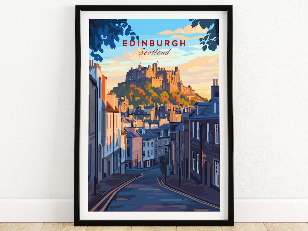 Edinburgh Wall Art Edinburgh Travel Print Wall Art Edinburgh Wall ...