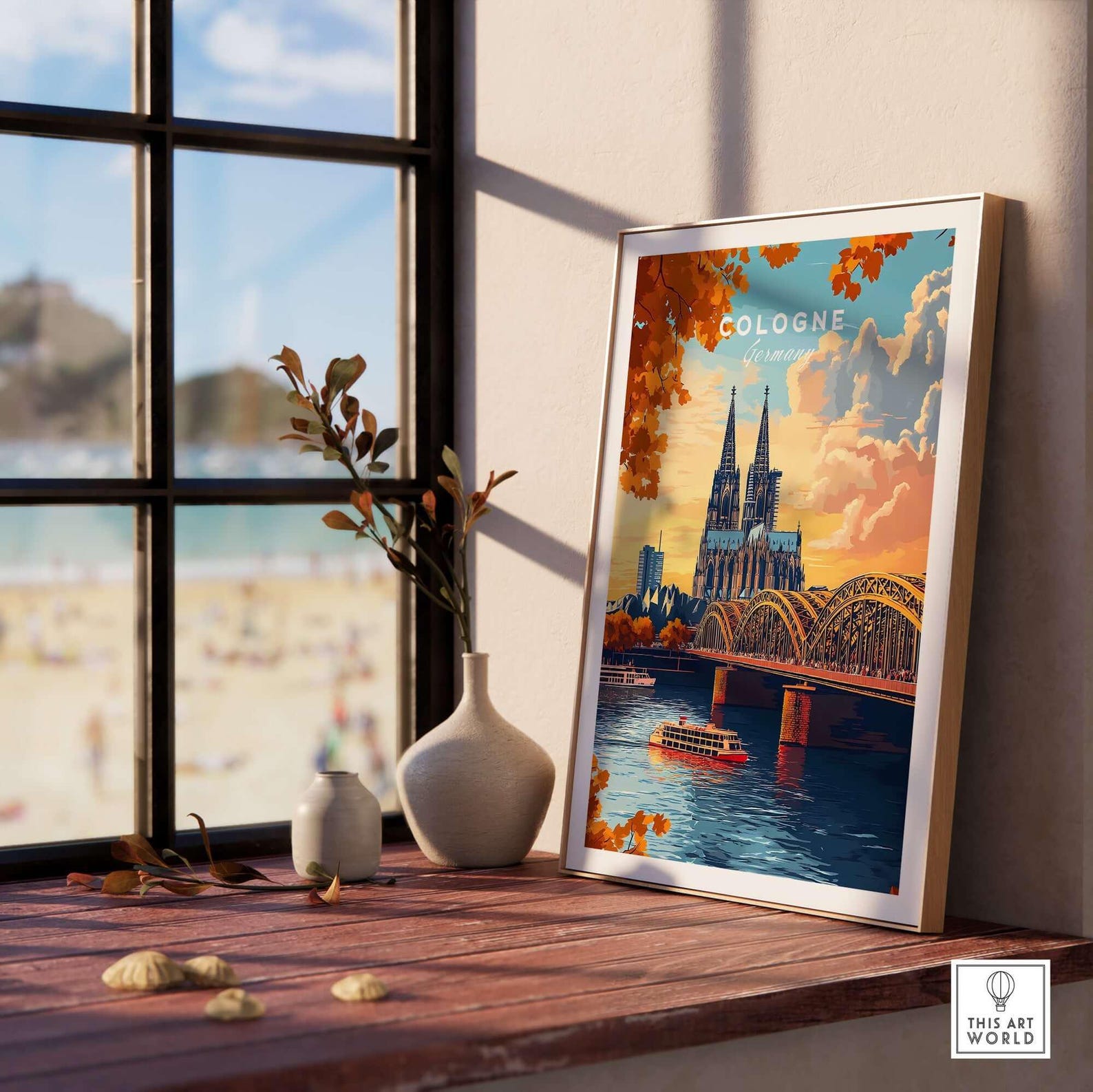 Cologne Wall Art Poster Cologne Travel Print Wall Art Cologne Wall ...