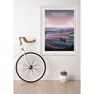 New Forest Poster National Park Print UK Travel Poster - Etsy