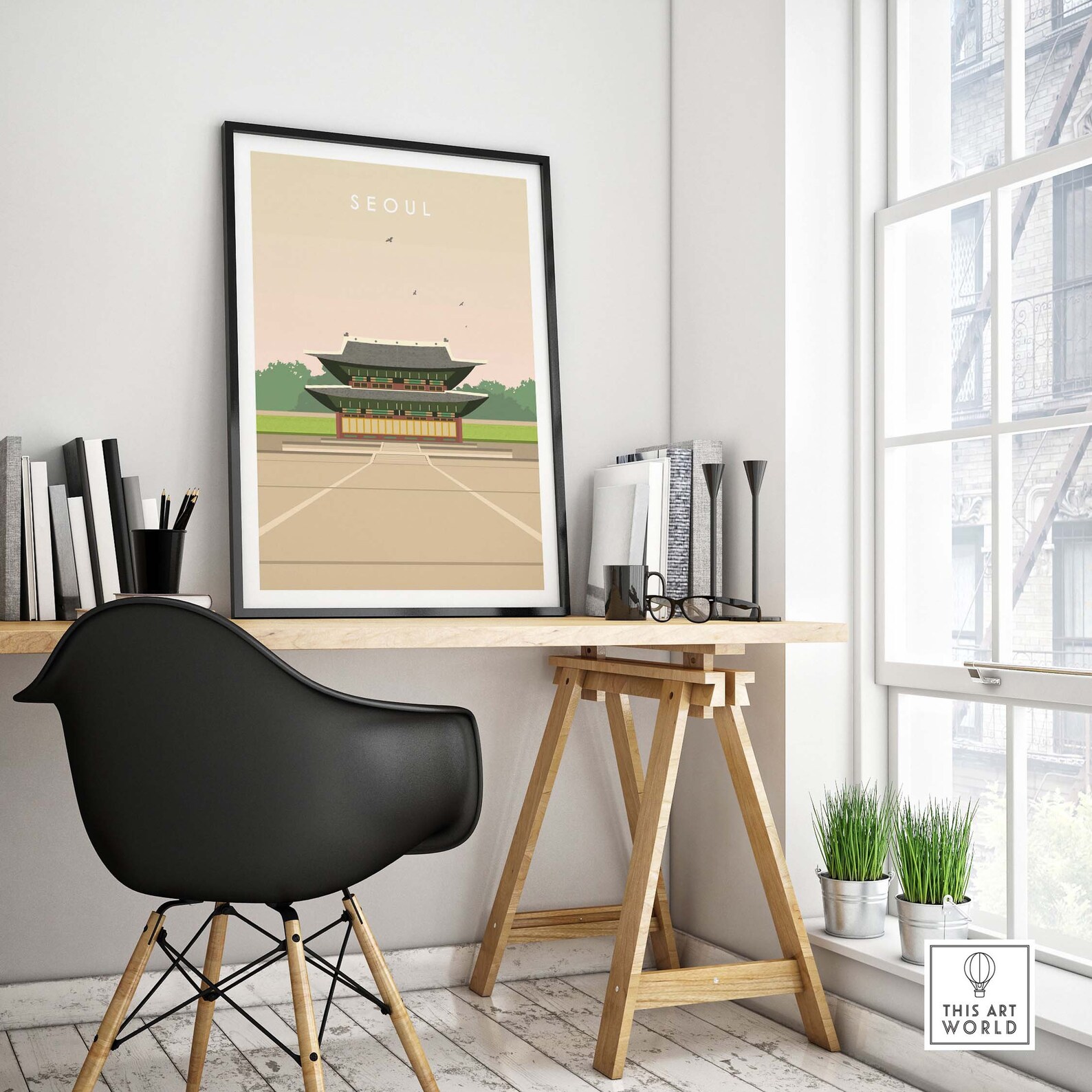 Seoul Poster Print South Korea | Seoul City Home Decor Gift Idea ...