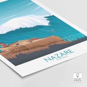Nazare Wall Art Print | Portugal Poster - Etsy