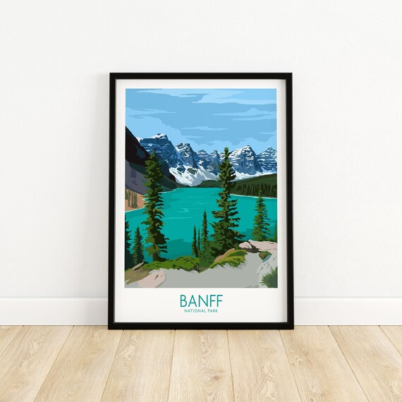 Banff Poster Banff Print Banff Wall Art Banff National | Etsy