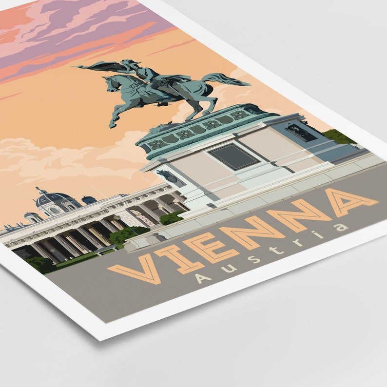 Vienna Poster Austria Print Vienna Wall Art Austrian | Etsy