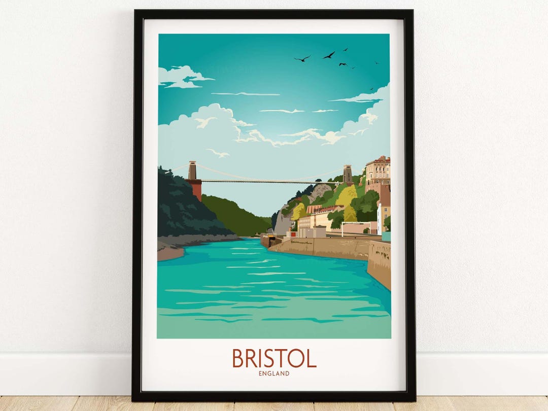 Bristol Poster | Bristol Print | Bristol Wall Art | Bristol Bridge ...