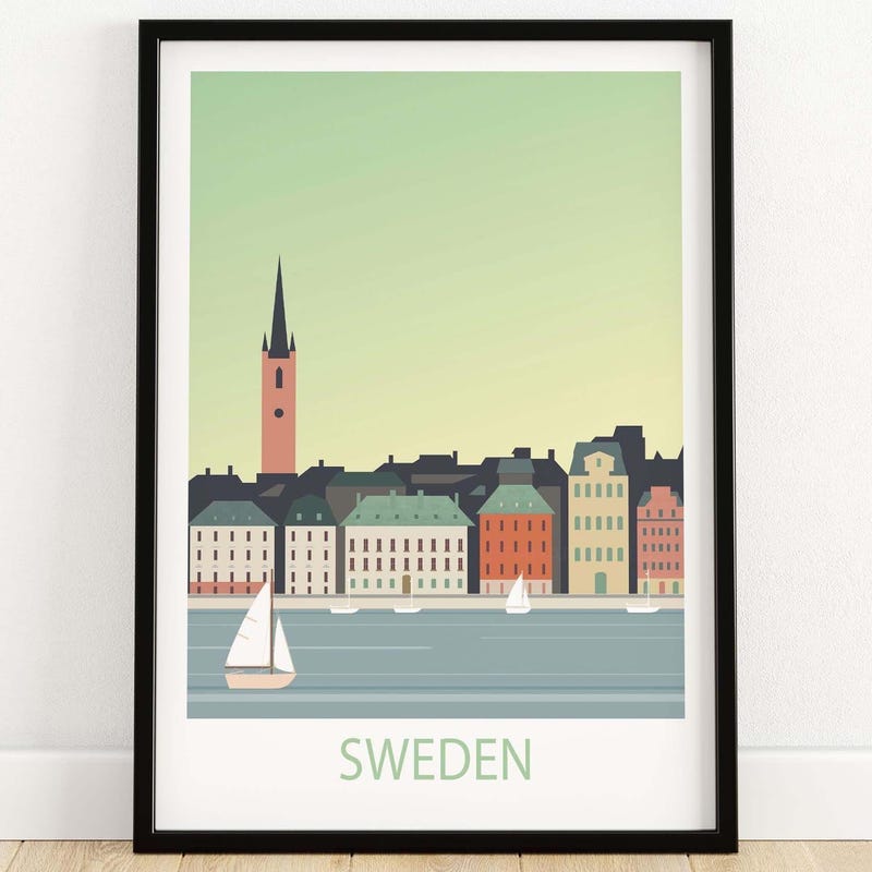Sweden Poster - Etsy