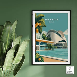 Valencia Spain Print - City of Arts and Sciences Poster Valencia Wall ...