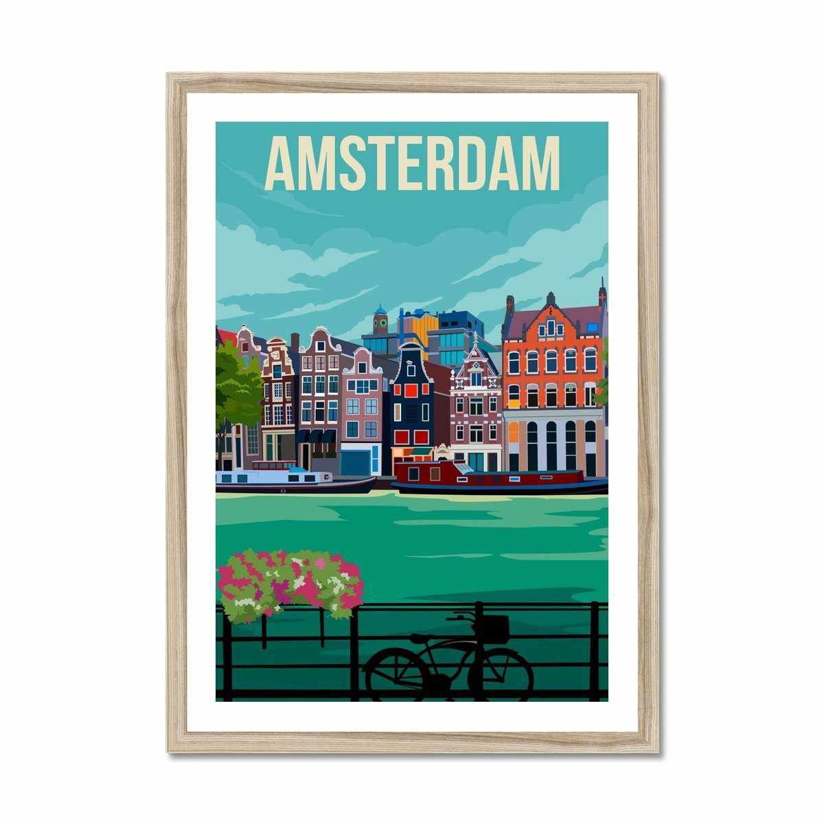 Amsterdam Wall Art City Travel Amsterdam Print City Coordinates ...