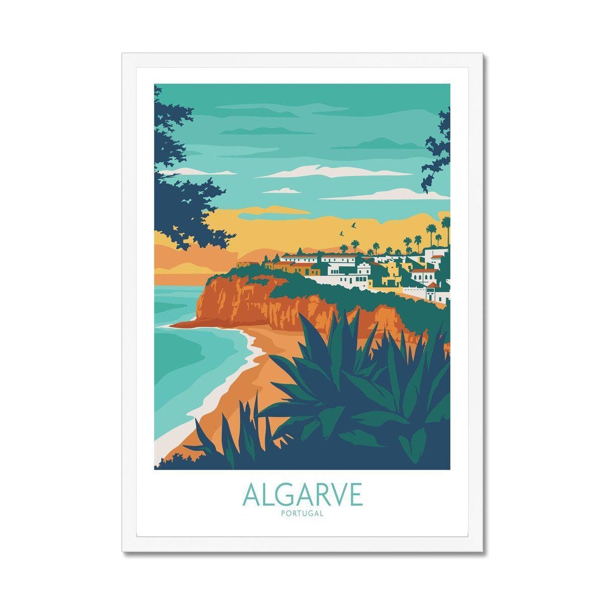Algarve Print Portugal Wall Art The Algarve Travel Poster | Etsy