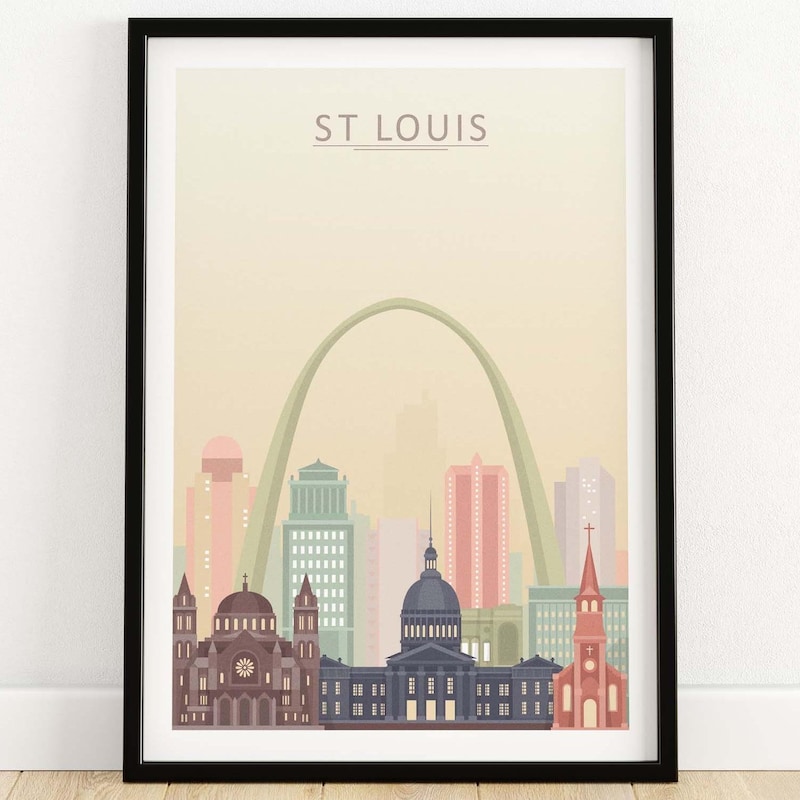 St Louis Poster - Etsy