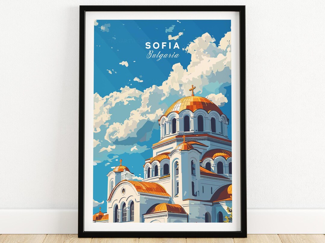 Sofia Bulgaria Wall Art Sofia Print Bulgaria Travel Poster Bulgaria Home Decor Sofia Artwork ...