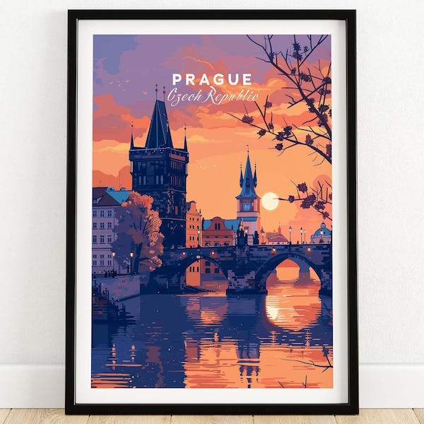 Prague Poster - Etsy