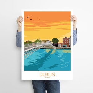 Dublin Print Dublin Poster Dublin Wall Art Ireland | Etsy