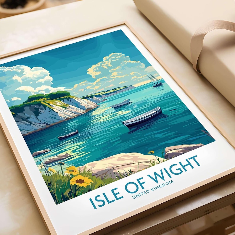 Isle of Wight Art Print Isle of Wight Wall Art Print Isle of Wight ...