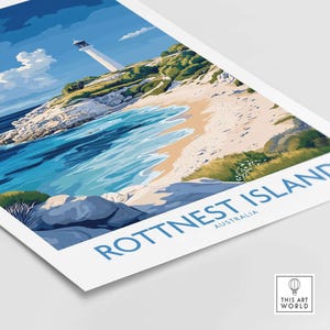Rottnest Island Australia Poster Rottnest Island Wall Art Print ...
