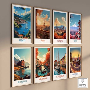 Fethiye Poster Print - Travel Wall Art Gift Turkey Sailing Gift ...