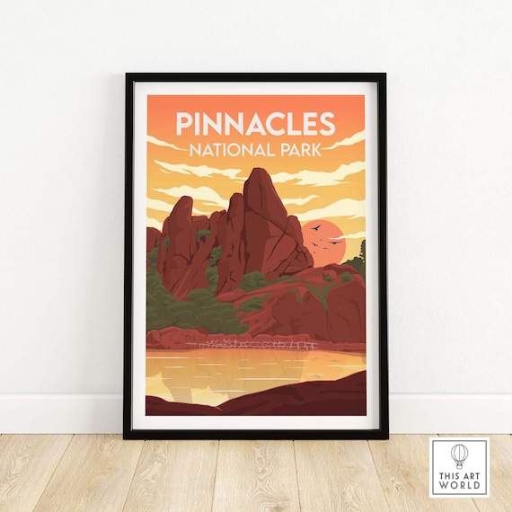 Pinnacles Print National Park Poster California Art Print - Etsy