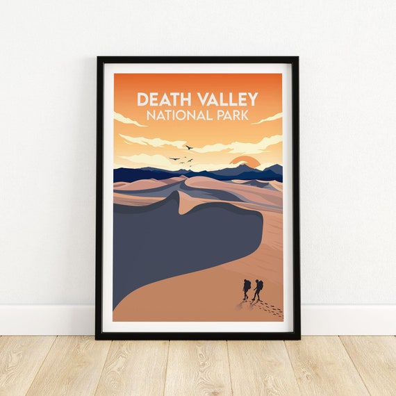 Death Valley Print National Park Poster California Nevada | Etsy