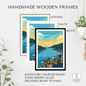 Fethiye Print - Turkey - Modern Travel Decor Fethiye Wall Art Poster ...