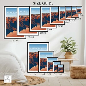 Grand Canyon Print | National Park Poster | Wall Art Home Decor ...