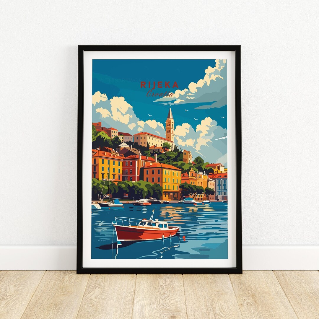 Rijeka Poster Croatia Wall Art Print Home Decor Gift - Etsy