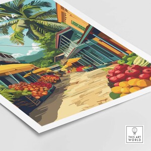 Guyana Poster Caribbean Guyana Wall Art Print Caribbean Travel Poster ...