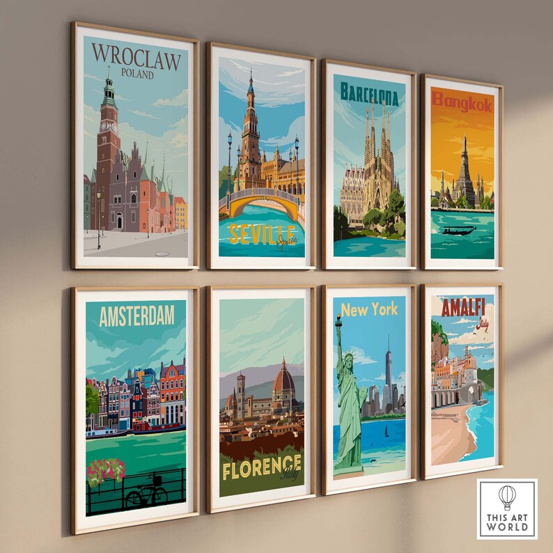 Wroclaw Poster Poland Print | Polish Wall Art Home Decor | Vintage ...