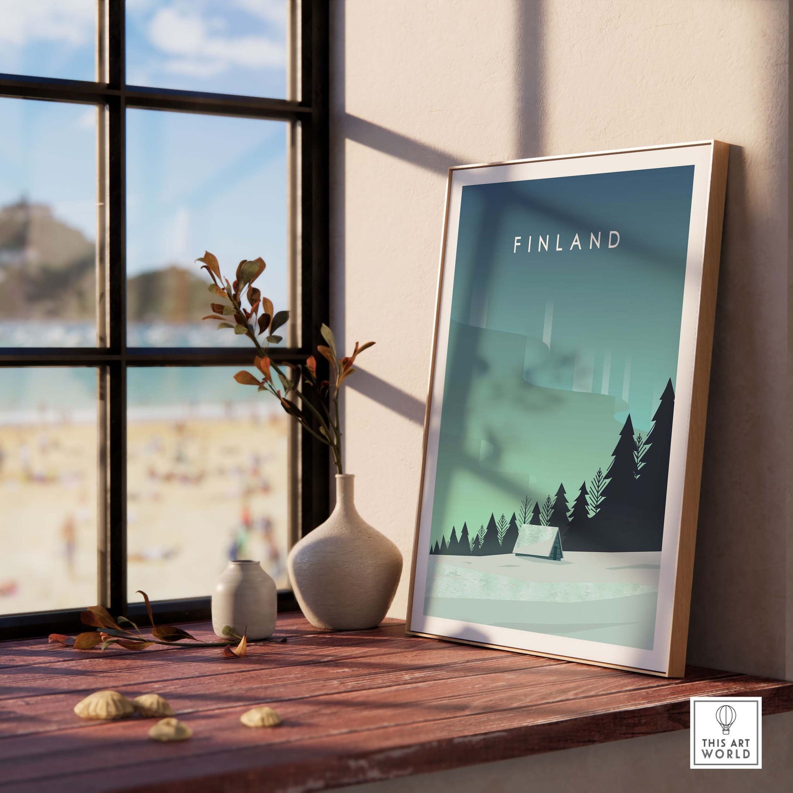 Finland Print Poster Lapland Wall Art Finland Travel - Etsy