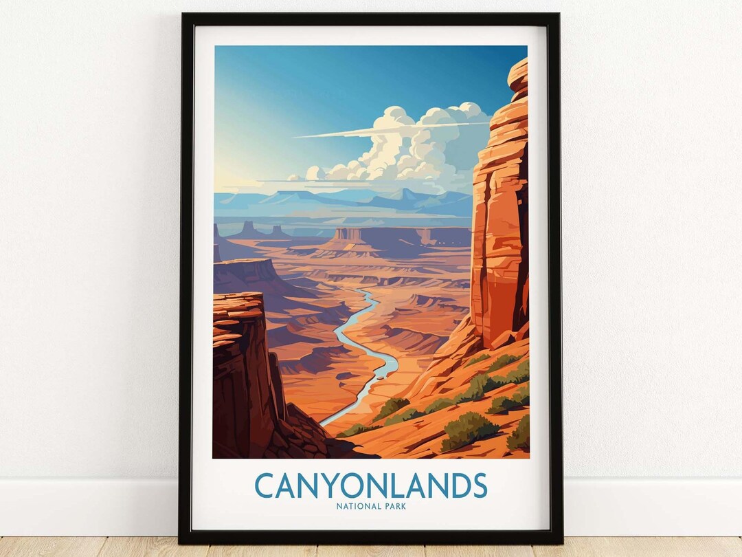 Canyonlands National Park Poster Art Print Travel Print | Home Décor ...