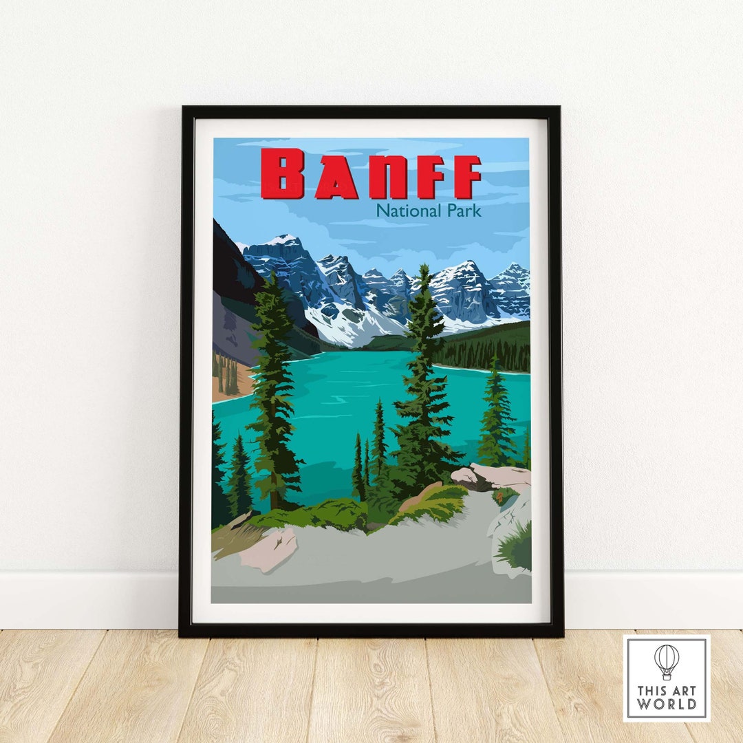 Banff National Park Poster Banff Print National Park Wall - Etsy