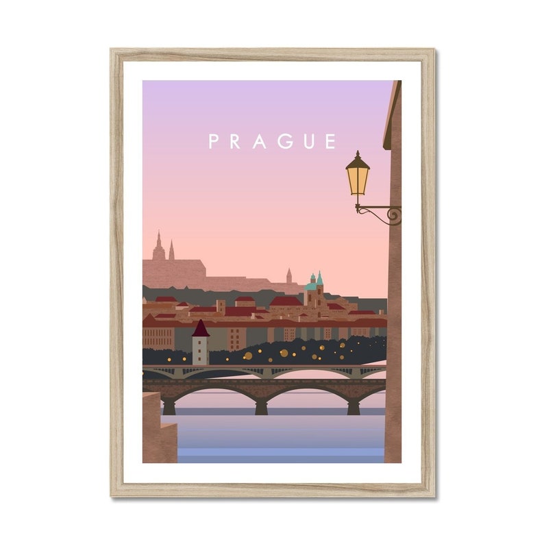 Prague Print Prague Travel Poster Prague Wall Art Prague | Etsy