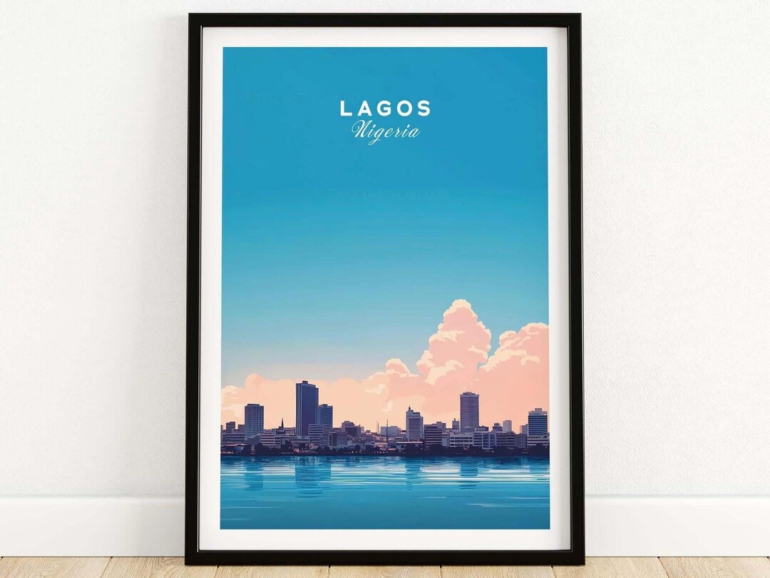 Lagos Nigeria Poster Lagos Wall Art Print Lagos Poster Wall Decor ...