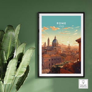 Rome Print | Italy Travel Poster | Birthday Present | Wedding ...