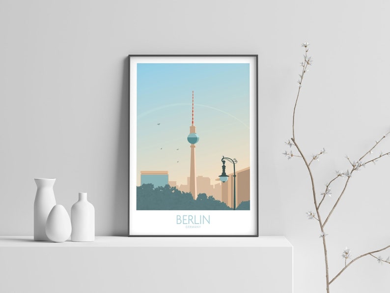 Berlin Poster Print Wall Art Berlin City Home Decor Berlin | Etsy