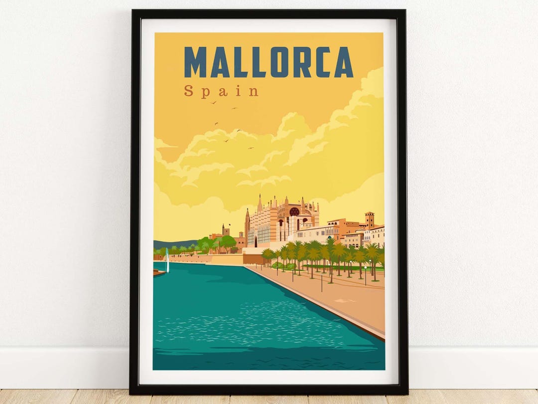 Mallorca Spain Print | Majorca Wall Art | Travel Poster | Home Decor ...