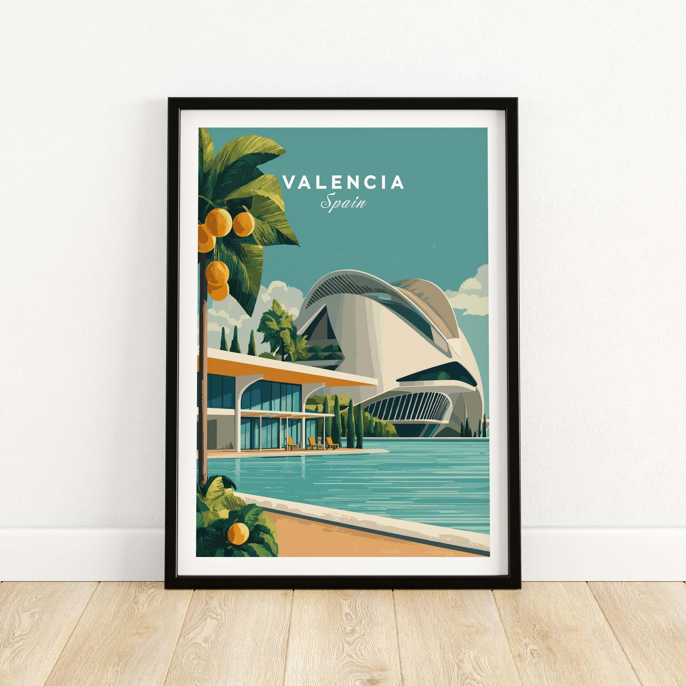 Valencia Spain Print - City of Arts and Sciences Poster Valencia Wall ...