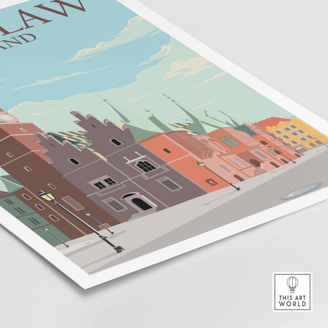 Wroclaw Poster Poland Print | Polish Wall Art Home Decor | Vintage ...