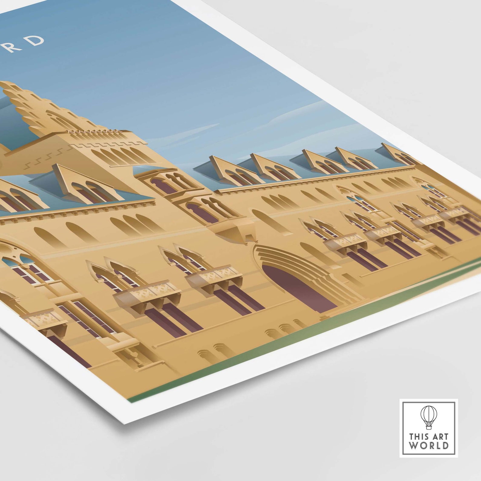 Oxford Print | Oxford Travel Poster Wall Art | Oxford England | Framed ...