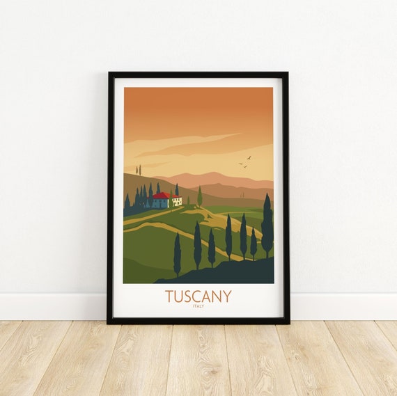 Tuscany Poster Tuscany Italy Prints Tuscany Wall Art | Etsy