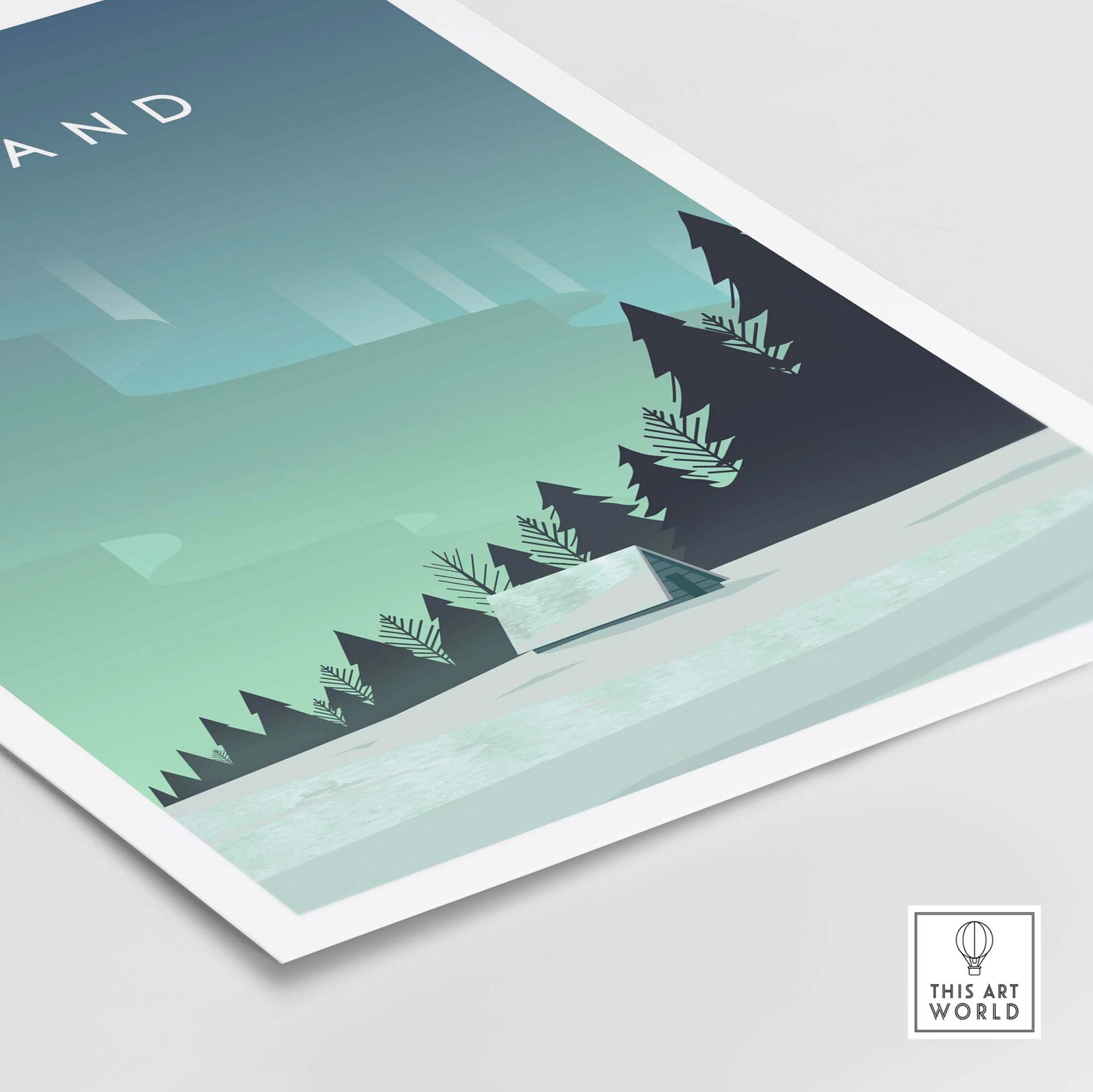 Finland Print Poster Lapland Wall Art Finland Travel - Etsy