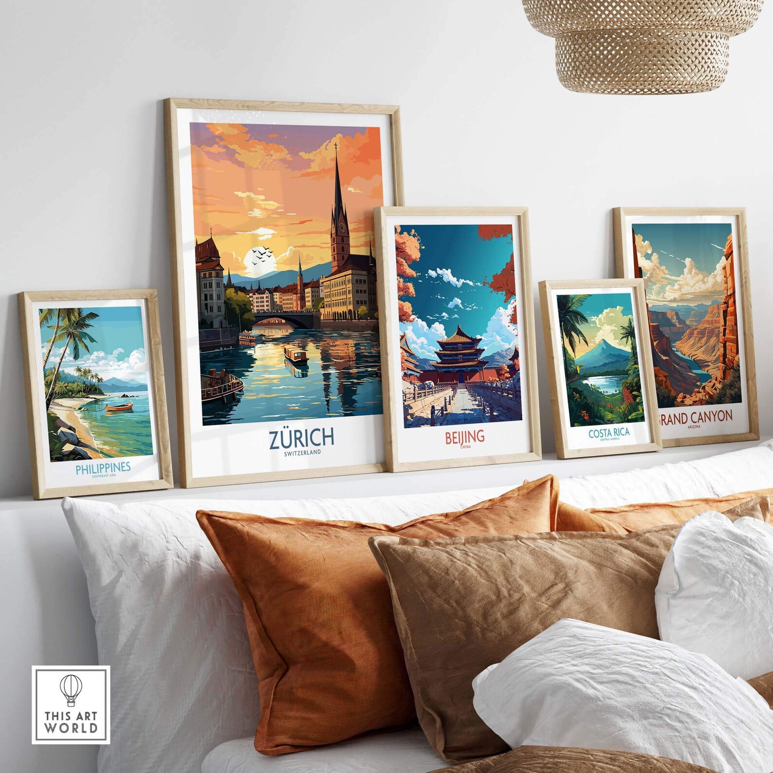 Zurich Print Travel Poster Print | Birthday Present | Wedding ...