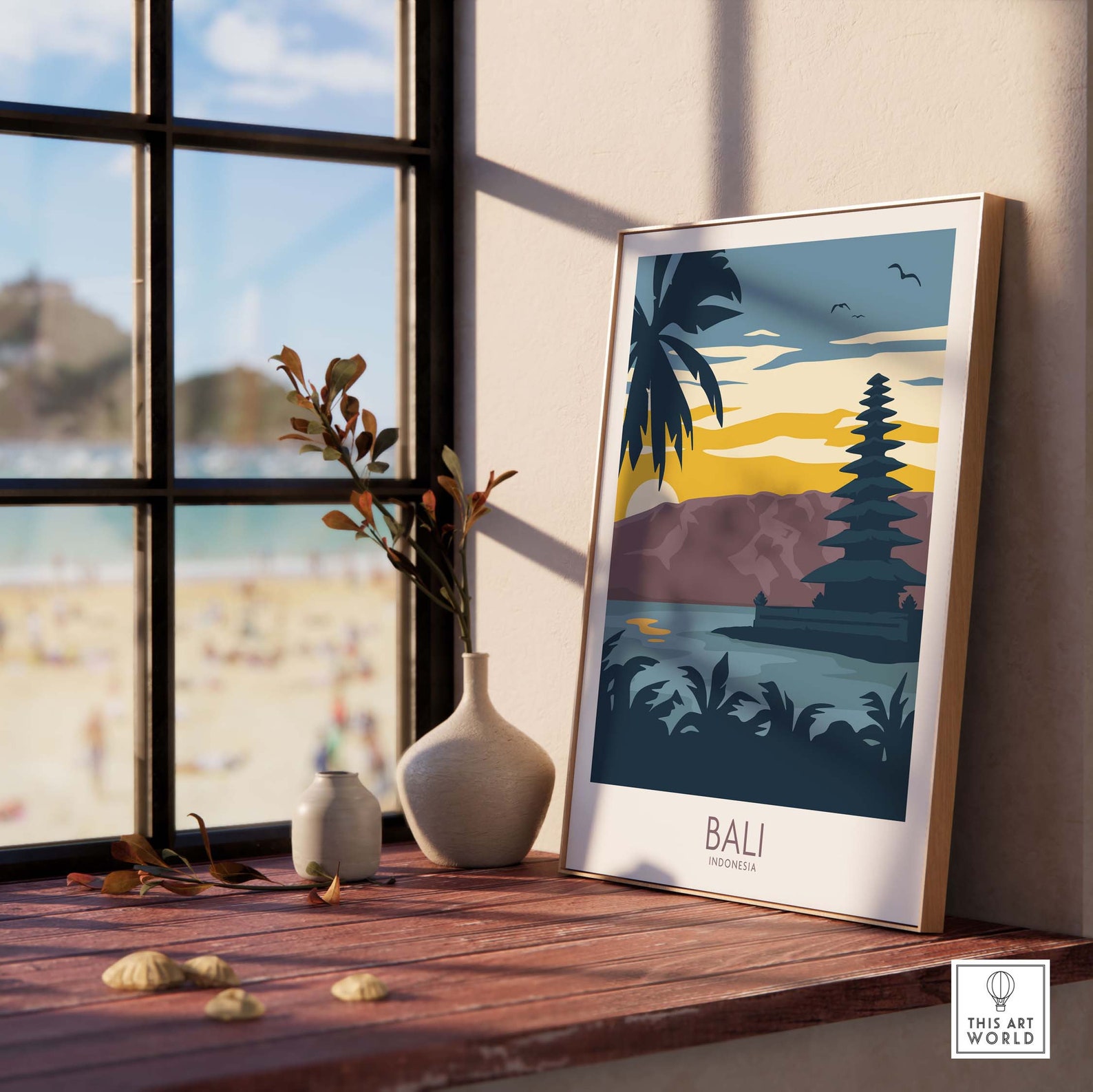 Bali Travel Poster Bali Print Bali Wall Art Indonesia - Etsy