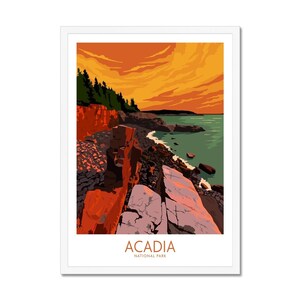 Acadia Print Acadia Wall Art Acadia Poster National Park | Etsy
