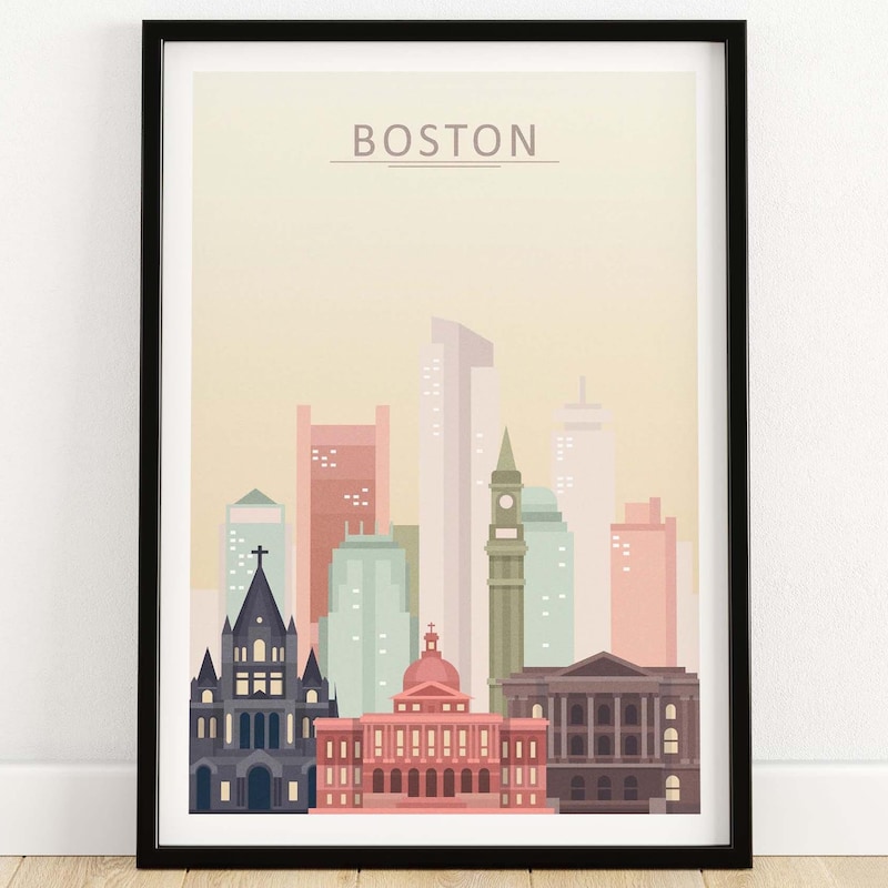 Boston Wall Art - Etsy