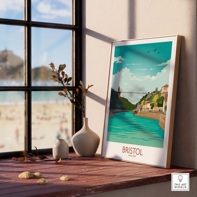 Bristol Poster | Bristol Print | Bristol Wall Art | Bristol Bridge ...